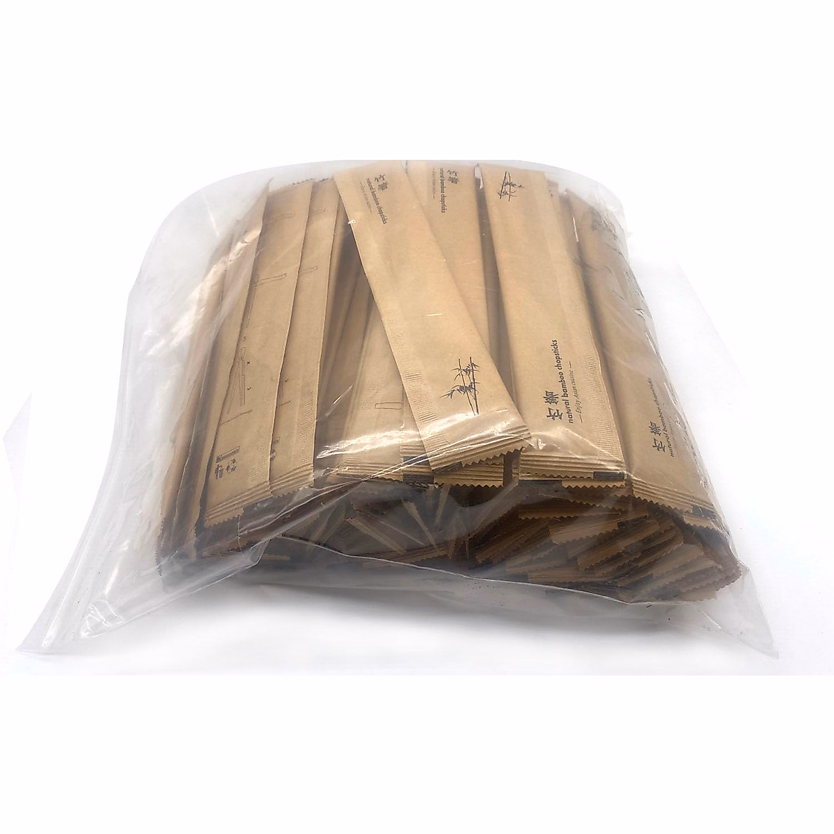 KUMINAMOJA New Disposable Bamboo Chopsticks 100 Pairs, Used By Westerners, Europeans and Americans,Foreigners, Children,Can Be Used In Chinese Restaurants, Hot Pot Restaurants，Japanese Restaurant.