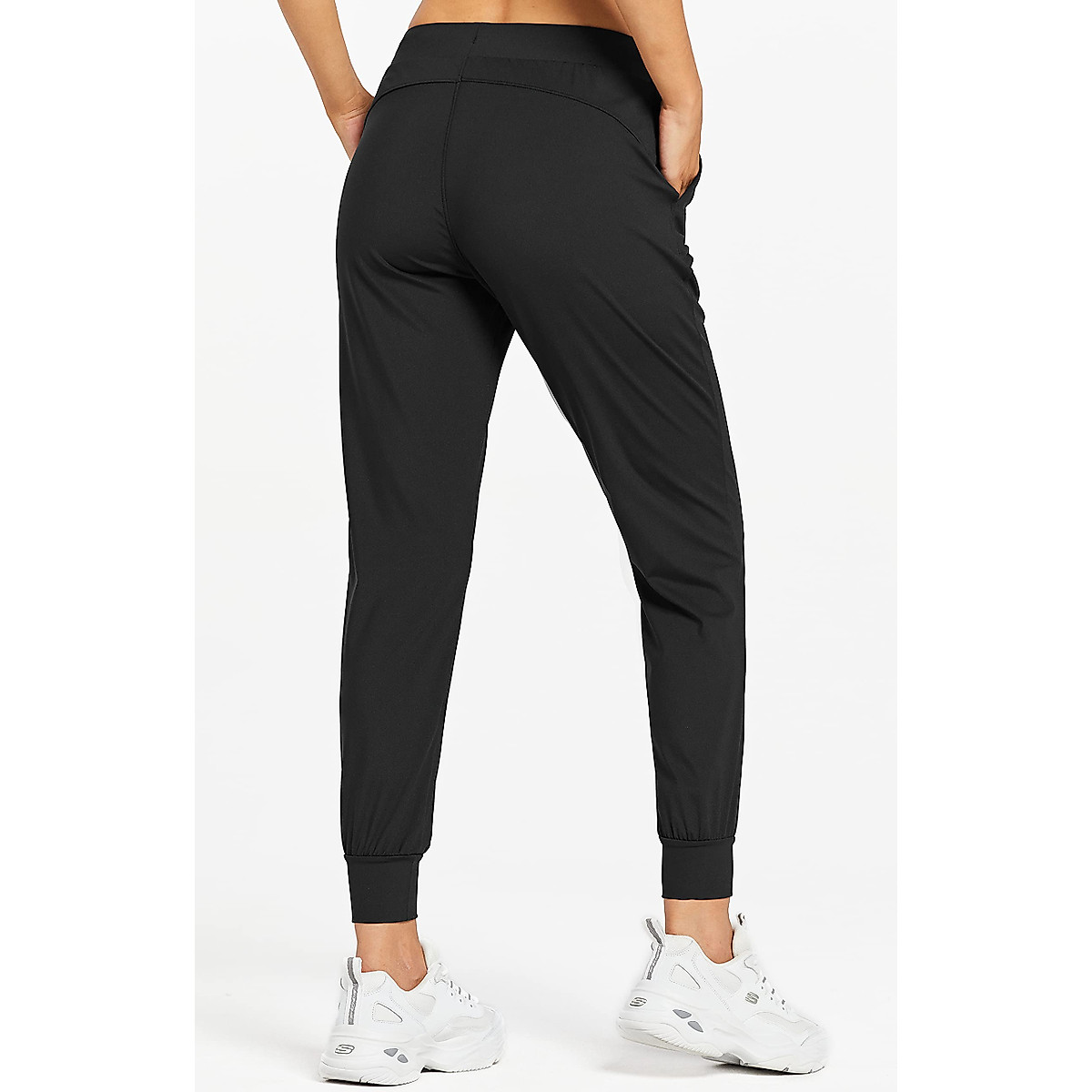 Libin Women's Joggers Pants Athletic Sweatpants with Pockets Running Tapered Casual Dance Pants for Workout,Lounge, Black 3XL