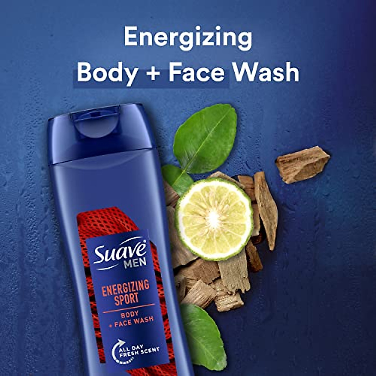 Suave Men Body Wash for Everyday Use Sport Fragrance Body Wash and Shower Gel 15 oz