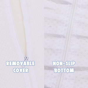 Tebery Extra Long Memory Foam Pillow Pads with Waterproof Cover, Pillow Pad for Toddlers Kids