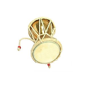 Handmade Brass Damroo/Damru Indian Musical Instrument for kirtan Traditional Indian Folk Musical Percussion Instruments, Handmade Drum Damru By ARSH TRADERS