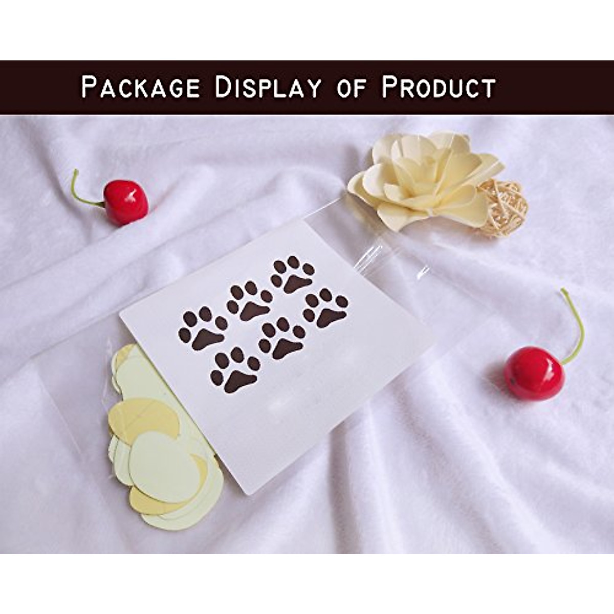 Marsway Cute Paw Print Night Luminous Removable Kids Room Wall Decal Glow in The Dark Decorative Sticker