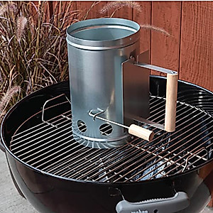 Modern Leisure® Basics Easy-Release Charcoal Starter, Steel 2 Pack