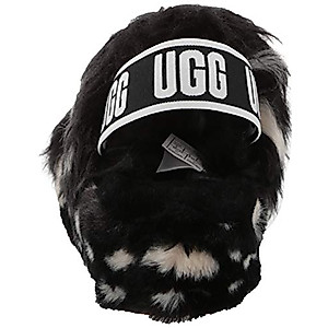 UGG Women's OH Yeah Spots Slipper, Black, 7