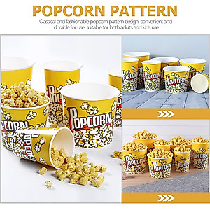 NOLITOY Popcorn Box 10pcs Popcorn Bucket Cardboard Child Pp Food Popcorn Holders