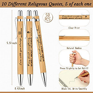 Kosiz 100 Pcs/ 50 Set Easter Christian Gift Bulk A5 Spiral Notebook Scripture Prayer Journal Bible Verse Ballpoint Pen Mothers Day Religious Party Gift Notepad for Women Men Church Sunday School (Brown)