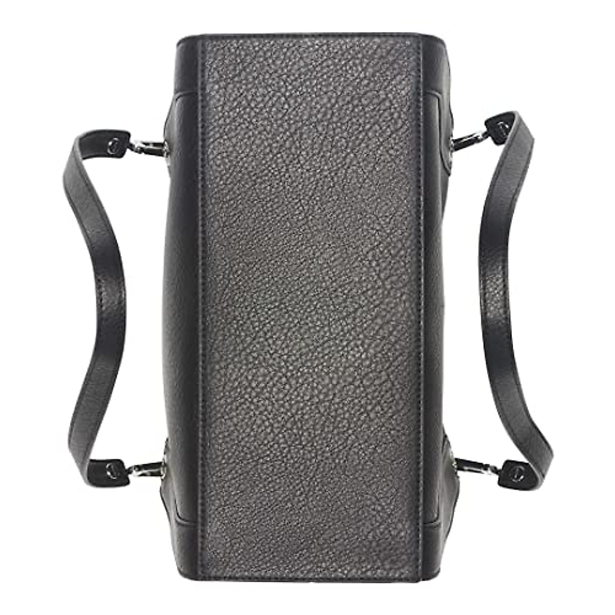 Calvin Klein Reyna Novelty Triple Compartment Shoulder Bag, Black/Silver Combo,One Size