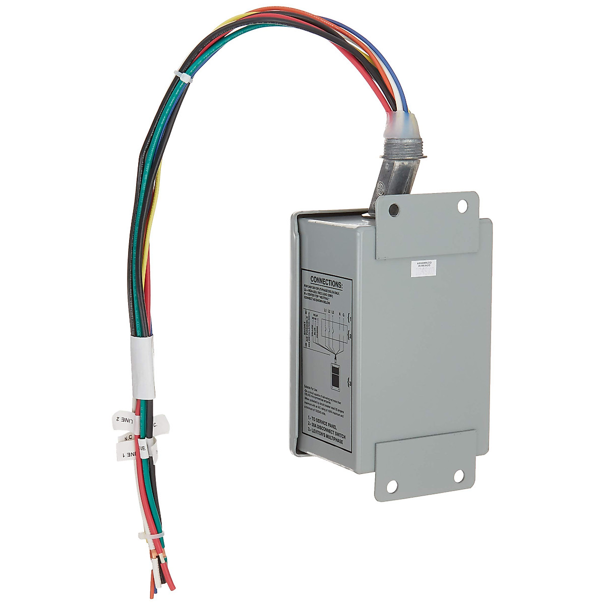 Leviton 32412-DS3 120/240/120 Volt, Hi-Leg Split Phase Delta Panel Protector, DHC and X10 Compatible, 80Ka Max Surge Current