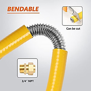 TWJH 2 Pack Grill Propane Conversion Connector 3/4'' CSST Male NPT Gas Line Fitting Kit Brass Natural Gas Quick Connect Adapter