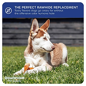 Downtown Pet Supply - Jumbo Pig Ears - Dog Dental Treats & Rawhide-Free Dog Chews - Healthy Coat & Skin Care, Cholesterol & Heart Health Dog Treats - Protein, Vitamins & Minerals - 5 Pack