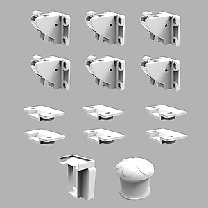 Heart of Tafiti Magnetic Cabinet Locks (6-Packs 1 Key), Baby Proofing Drawer Lock, Multi-Purpose Cupboard Drawers Latches, Safe & Easy Install, Strong Adhesive, No Screws or Tools Needed.