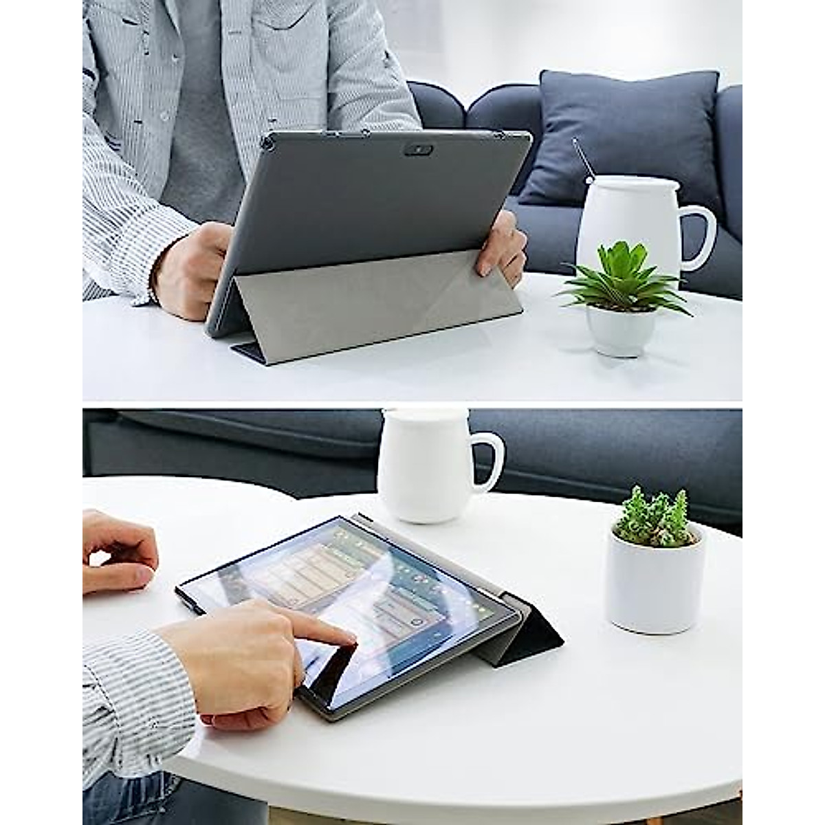 Tablet 2 in 1 Android 11 Tablets with Keyboard 10 inch Tabletas Include Mouse Stylus Tempered Film 6000mAh Tablet 2GB RAM 32GB ROM 512GB Expandable Tableta, 8MP Dual Camera, WiFi BT Google Tablet PC.