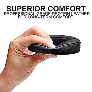 Ear Pads Cushions for Beats Solo Replacement Memory Foam Earpads Cushions Compatible with Solo 2 & 3 Wireless On-Ear Headphones, Left/Right Pair (Black)