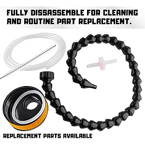 Giraffe Bottle Tower Hands Free Drinking System, Clear Tritan Bottle, with Round Tube Mounted Bottle Holder (length 25 in / 63 cm)