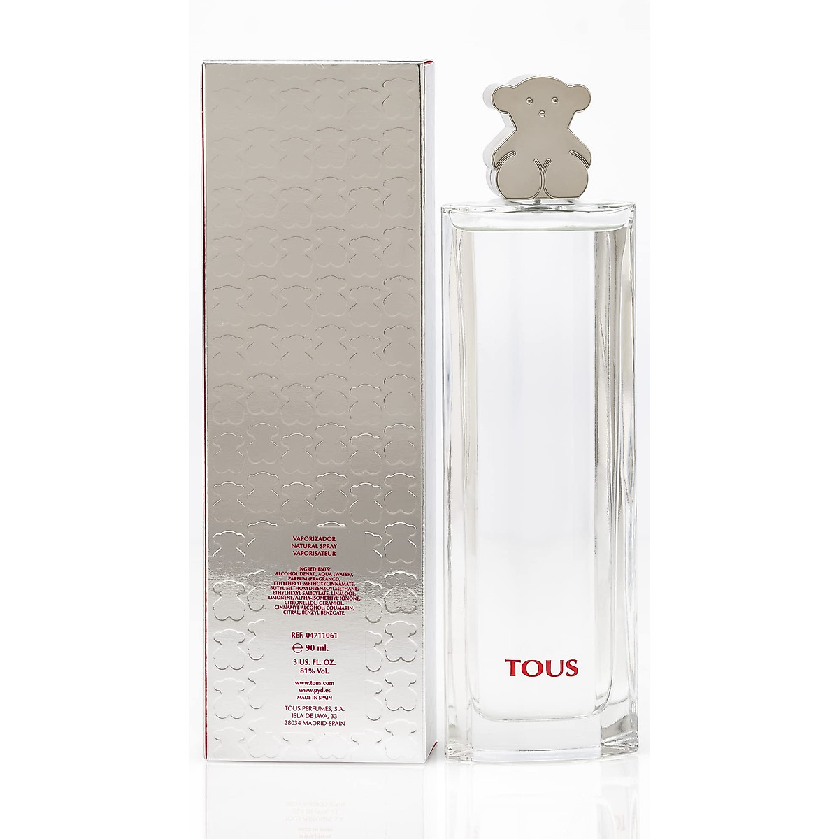 Tous Silver by Tous for Women - 3 Ounce EDT Spray