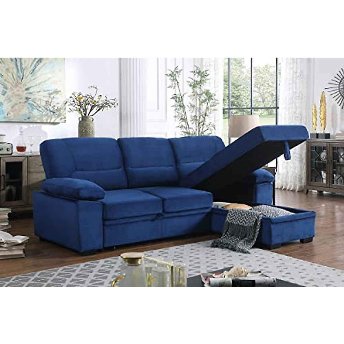 Lilola Home Kipling Sectional, Blue