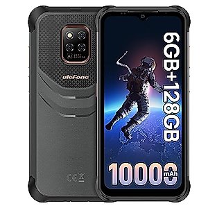 Ulefone Armor 14 Pro 10000mAh Rugged Smartphone, Android 12, 6GB+128GB, Helio G85 Octa-core Waterproof Rugged Phone, 6.52” HD+, 20MP AI Camera, Fast Charging Unlocked Cell Phones, Dual Sim 4G