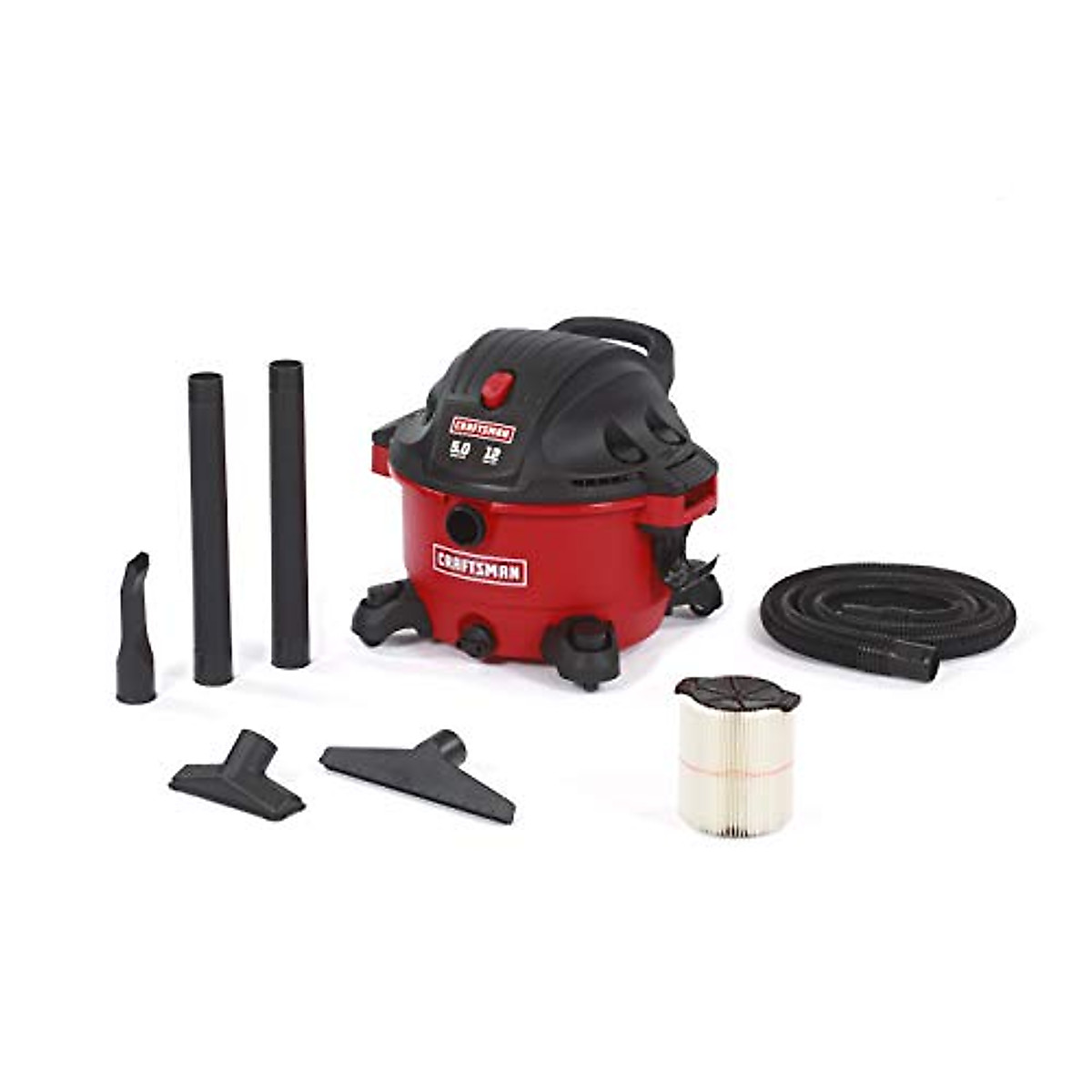Craftsman 17765 12 Gallon 5.0 Peak HP Wet Dry Shop Vacuum