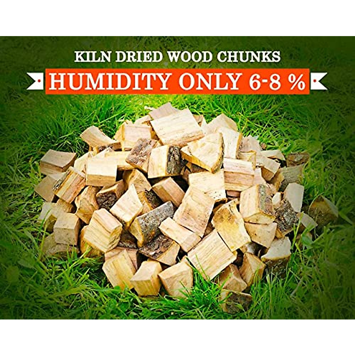Fire Starter 60+ pc XXL Size - Сharcoal fire Starters - Better Than Lighter Cubes and Firestarter Squares and Zorestar Apple Wood Chunks - 10-12lb of Smoking Wood for Grilling and BBQ