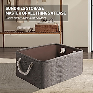 SAMORADREA Storage Basket Bins 9 Pack Decorative Baskets Bulk Storage Baskets Cubes Containers with 2/Handles for Clothes Storage, Books, Home, Office, Garage, Bedroom, (Black/Pink/Brown)