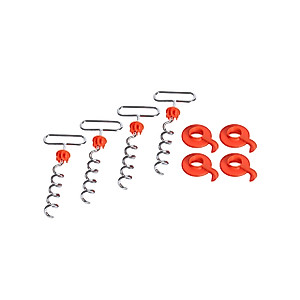 IntelliLeash EZ-Tent-Stayk (4 Pack): Secure Stakes for Tents, Canopies, & More - No Hammer Needed!