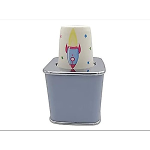 3 and 5 oz Dual Dixie Plastic bath Cup Dispenser with 10 Count 3oz Cups