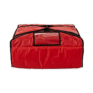Rubbermaid Commercial Products - FG9F3700RED -FG9F3700 Insulated Pizza & Food Delivery Bag, Large Pizza, 21.5in x 19.75in x 7.75in, Red