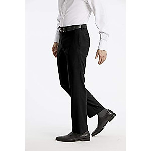 Calvin Klein Men Modern Fit Dress Pant, Black, 33W x 32L