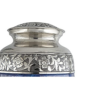 Blue Chrysalis Adult Urn - Cremation Urns for Human Ashes - Adult Urns Funeral urn Human ash Adult for Memorial, Funeral, Burial or Columbarium (1 Large Urn)