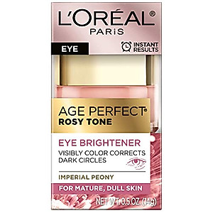L'Oreal Paris Age Perfect Rosy Tone Anti-Aging Eye Cream, For Dark Circles & Wrinkles .5 oz