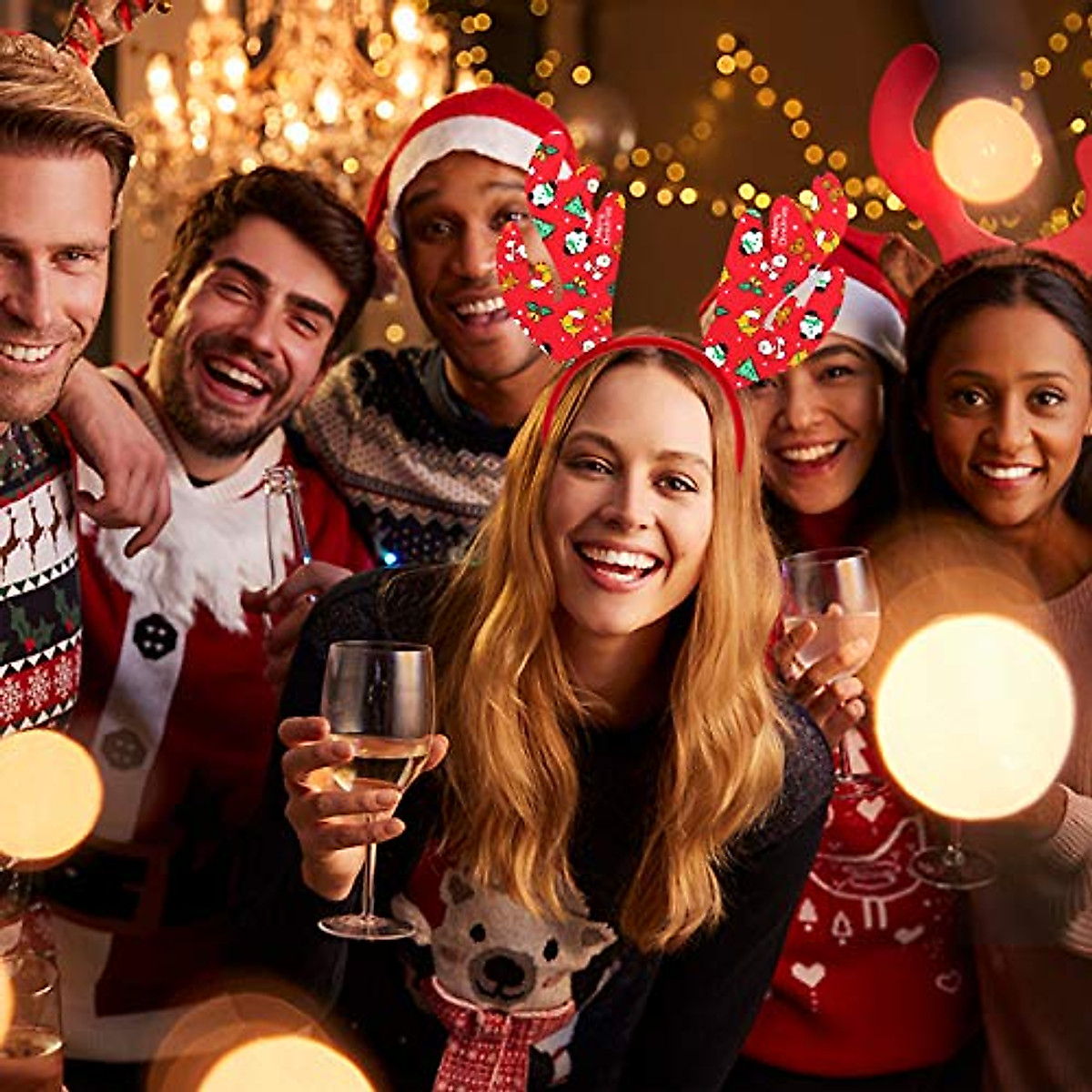 ARTIBETTER Quilted Fabric 13pcs Xmas Patchwork Fabric Christmas Santa Snowman Reindeer Elk Pattern Square Cloth Bundle Holiday Sewing Craft Supplies for Children Kids Fabrics