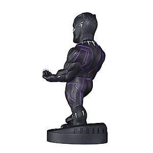 Exquisite Gaming: Marvel End Game: Black Panther - Original Mobile Phone & Gaming Controller Holder, Device Stand, Cable Guys, Licensed Figure