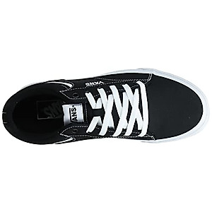 Vans Men's Seldan Sneaker, Black Canvas Black White 187, 12