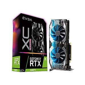 EVGA GeForce RTX 2080 Ti XC ULTRA GAMING, 11GB GDDR6, Dual HDB Fans & RGB LED Graphics Card 11G-P4-2383-KR