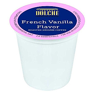 Dolche Premium Coffee – 2.0 Compatible Single Serve Cups (French Vanilla, 80)