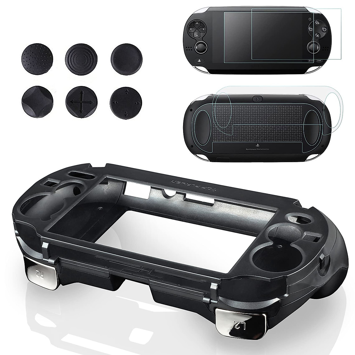CHENLAN L2 R2 Trigger Hand Grip Shell Controller Protective Case for Playstation PS Vita 1000
