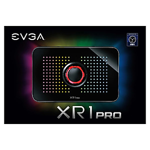 EVGA XR1 Pro Capture Card, 1440p/4K HDR Capture/Pass Through, Certified for OBS, USB 3.1, ARGB, Audio Mixer, PC, PS5, PS4, Xbox Series X and S, Xbox One, Nintendo Switch, 144-U1-CB21-LR