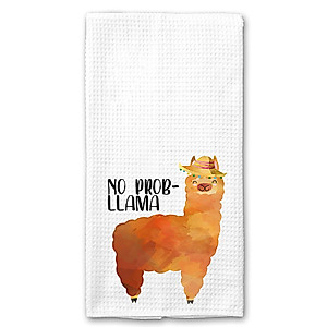 No Prob-llama Funny Saying Kitchen Tea Towel Gift