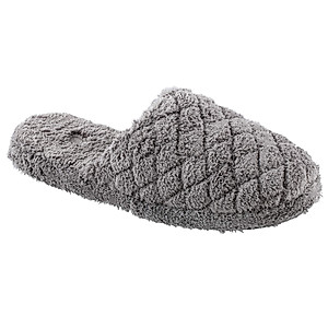 Acorn Women's Quilted Spa Clog Slipper, Grey, 8-9