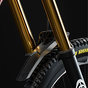 kingsea 2PCS Mountain Bike Mud Guard, Adjustable Carbon Fiber MTB Fenders -Universal Front or Rear MTB Fender Compatible with 20"/24"/26"/27.5"/29" Mountain Bike Mudguards - Hard Shell