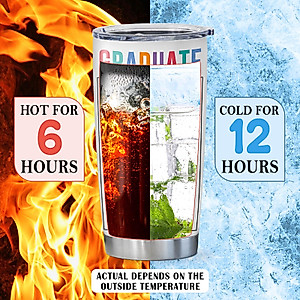 Vuxoye Graduation Gifts Tumbler, Graduation Gifts for Women 2024, Class of 2024 Gifts Coffee Mug, Graduation Gifts for Her, High School/College Graduation Gifts, Masters Degree Graduation Gifts