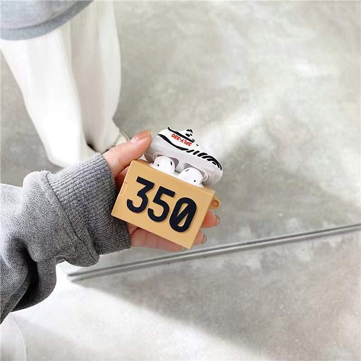 for Air pod 3 3rd Generation Case, Cute 3D Lovely Unique Cartoon for Air pod 3 Silicone Cover Fun Funny Cool Design Fashion Cases for Boys Girls Kids Teen for Air pod 3 (2021) (35 White)