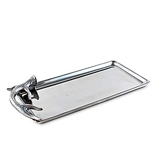 Arthur Court Designs Aluminum Deer Antler 12 inch x 6 inch