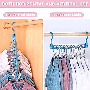NOZAR 3-Piece XL Jeans Organizer for Closet - Wardrobe Clothes Organizer for Folded Clothes, Towels, Pants, Sweaters - Sturdy Fabric Clothing Organizer with 3 Space Saving Hangers