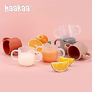 haakaa Silicone Toddler Cups, BPA Free Drop-proof Training Cups for Baby 6 Months+, 5 Ounce