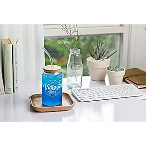 30th Birthday Gifts For Her Him - 1993 30th Birthday Decorations For Him Her - 30 Year Old Gifts, 30 Birthday Idea Presents For Men, Women, Friends, Sister, Brother - 16 Oz Coffee Beer Can Glass