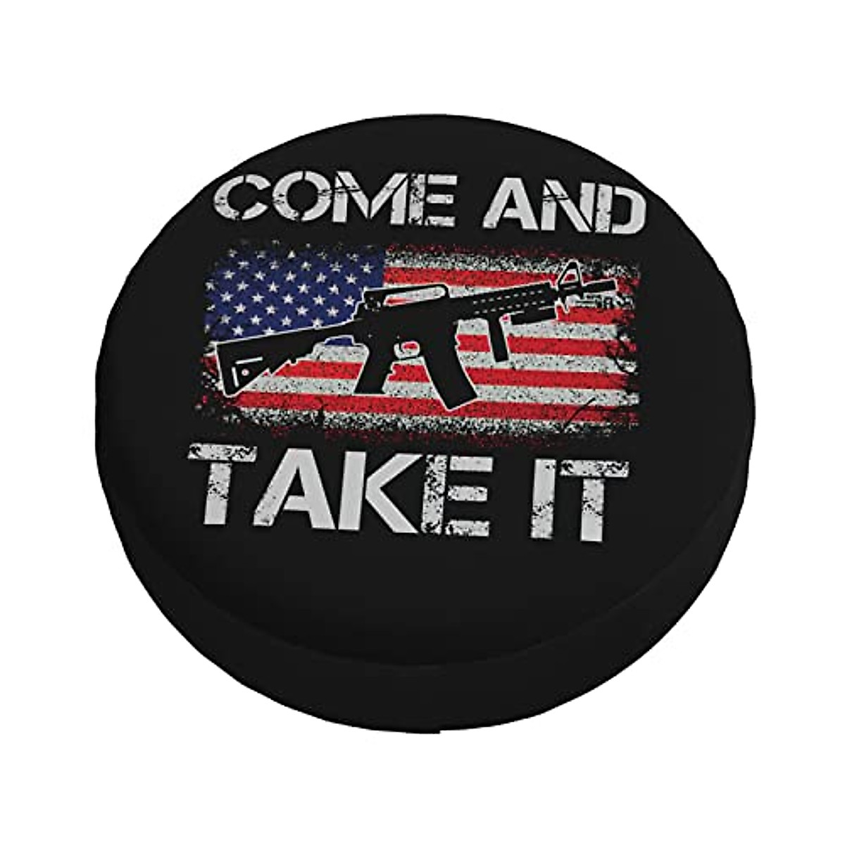 Come and Take It Funny Tire Cover Universal Fit Spare Tire Protector for Truck, SUV, Trailer, Camper, Rv