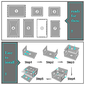 Zoknes Storage-Stackable shoe box Organizer-Containers shoe box with magnetic suction plastic transparent shoe box side shoe display box Stackable Shoe with Clear Door for Sneakers,3-pack