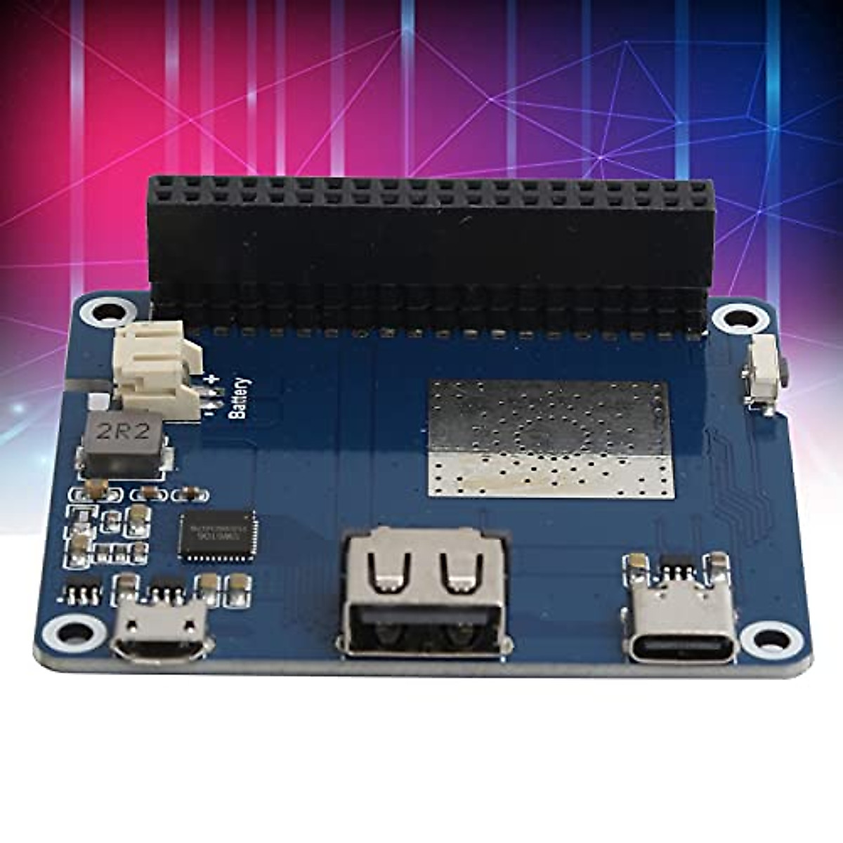 Lithium Battery Pack Expansion Board for Raspberry Pi, Lithium Battery Pack Expansion Board Power Supply with SW6106 Mobile Power chip, Supports Two-Way Fast Charging