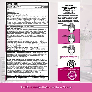 Regoxidine Women's Minoxidil Topical & Foam Helps Restore Top of Scalp Hair Loss and Support Hair Regrowth with Unscented Topical Treatment for Thinning Hair (2% Topical 3-Month Supply)